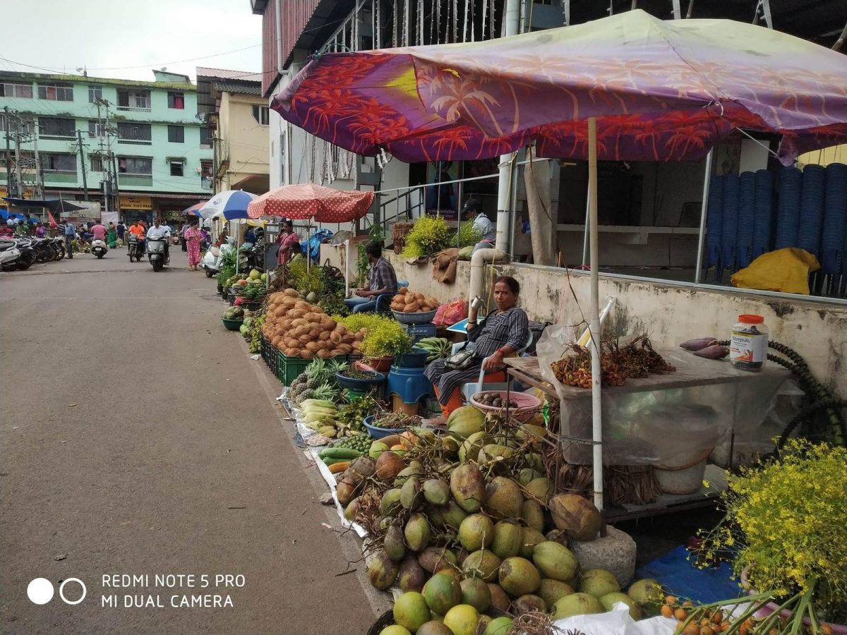 Two days ahead of Ganesh Chaturthi festival the Bicholim Matoli Bazaar ...
